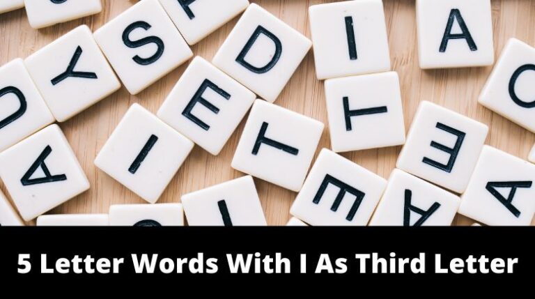 5 Letter Words With I as the Third Letter - MrGuider