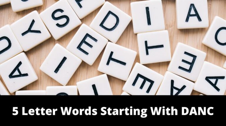 5 Letter Words Starting With DANC - MrGuider