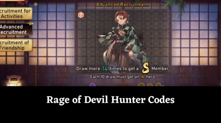 Rage of Devil Hunter Codes [May 2026] - MrGuider