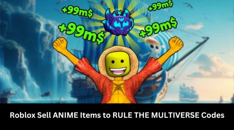 Roblox Sell ANIME Items to RULE THE MULTIVERSE Codes May 2026 [UPDATED ...