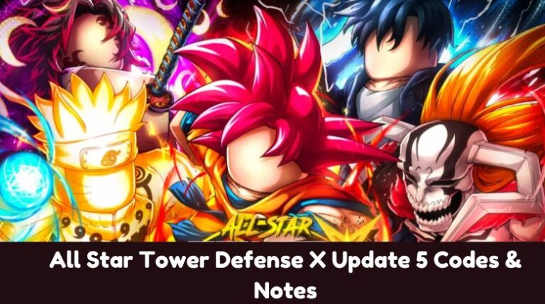 All Star Tower Defense X Update 5 Codes & Notes - MrGuider