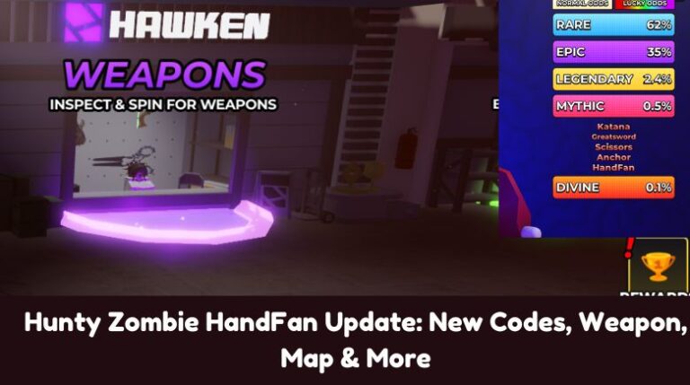 Hunty Zombie HandFan Update: New Codes, Weapon, Map & More - MrGuider