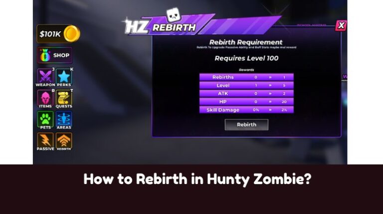 How to Rebirth in Hunty Zombie? - MrGuider
