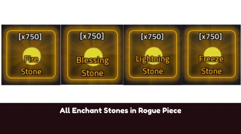 All Enchant Stones in Rogue Piece - MrGuider