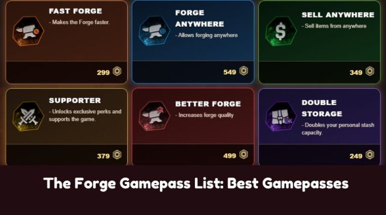 The Forge Gamepass List: Best Gamepasses - MrGuider