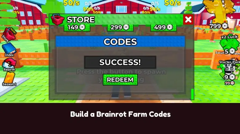 Build a Brainrot Farm Codes [Updated] (June 2026) - MrGuider