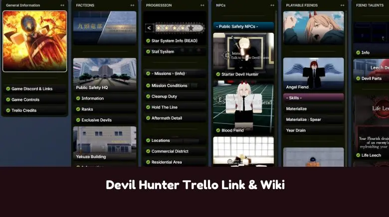 Devil Hunter Trello Link & Wiki (June 2026) - MrGuider