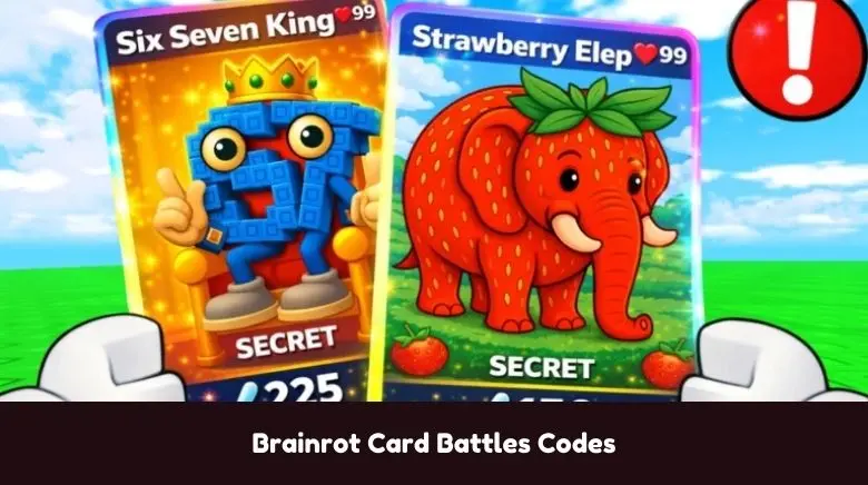 Brainrot Card Battles Codes [Updated] (May 2026) - MrGuider