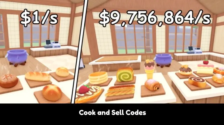 Cook and Sell Codes (June 2026) - MrGuider