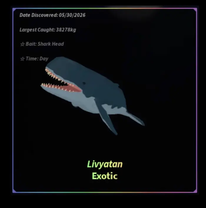 Fisch Livyatan Hunt Guide [How to Spawn and Catch] - MrGuider